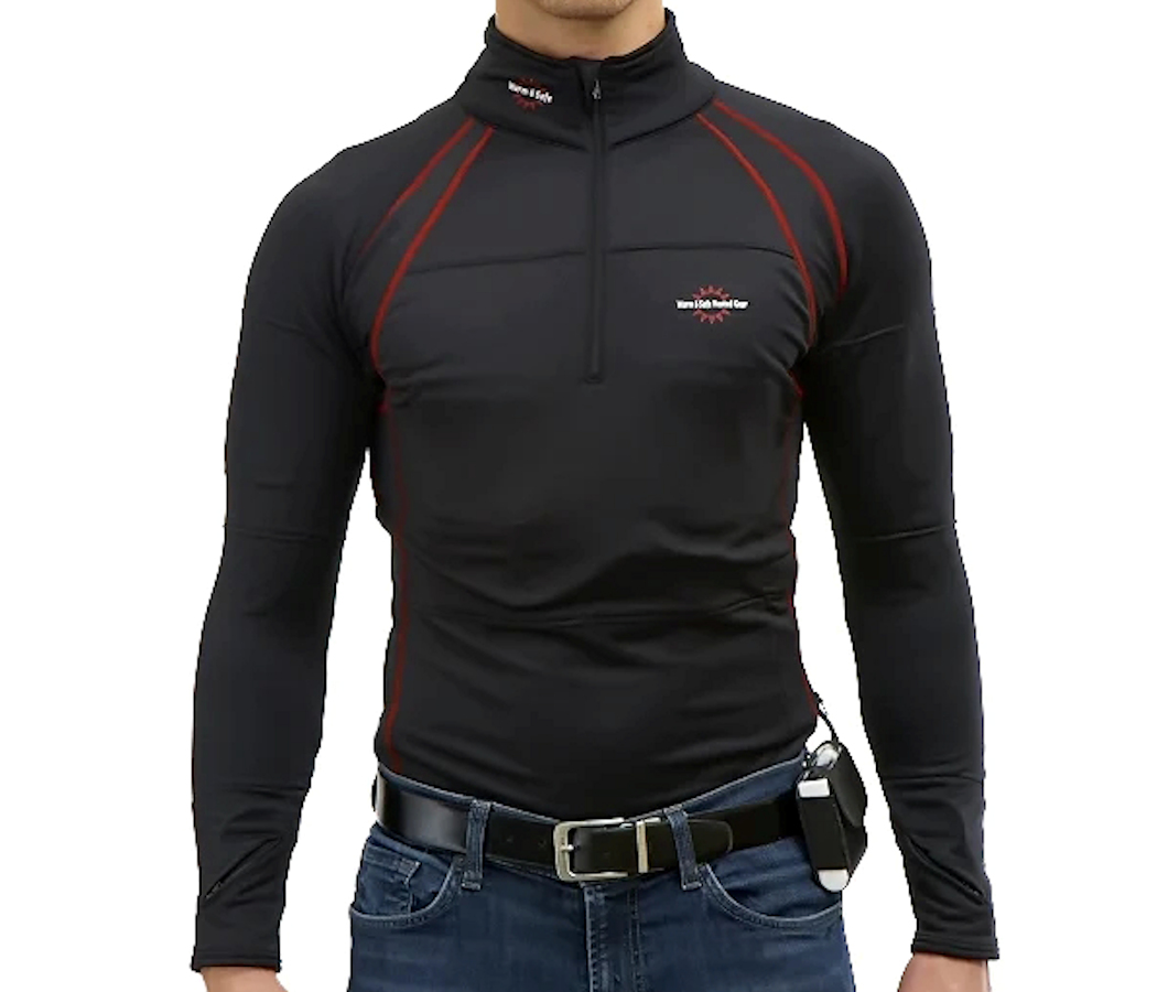 cyclebitz: Warm & Safe Men's 12v Heated Layer Shirt