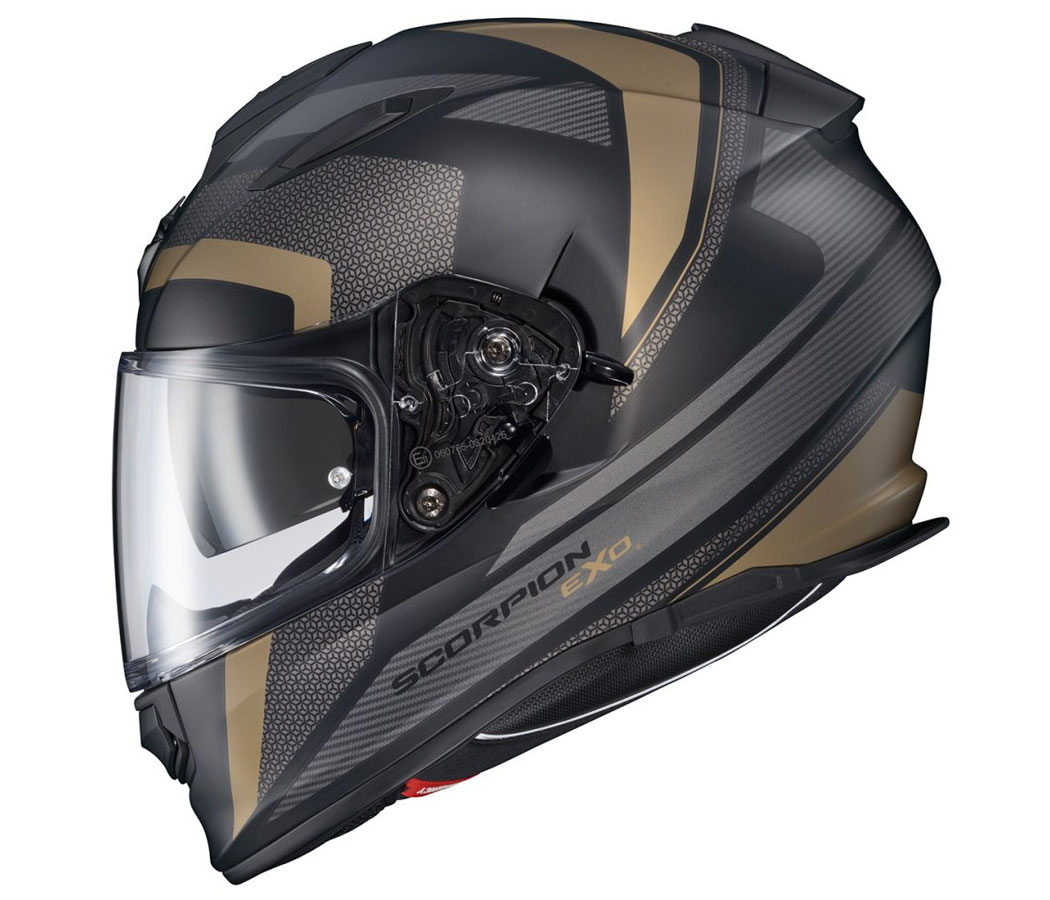 cyclebitz: Scorpion EXO RYZER Full Face Helmet - Evolution Gold