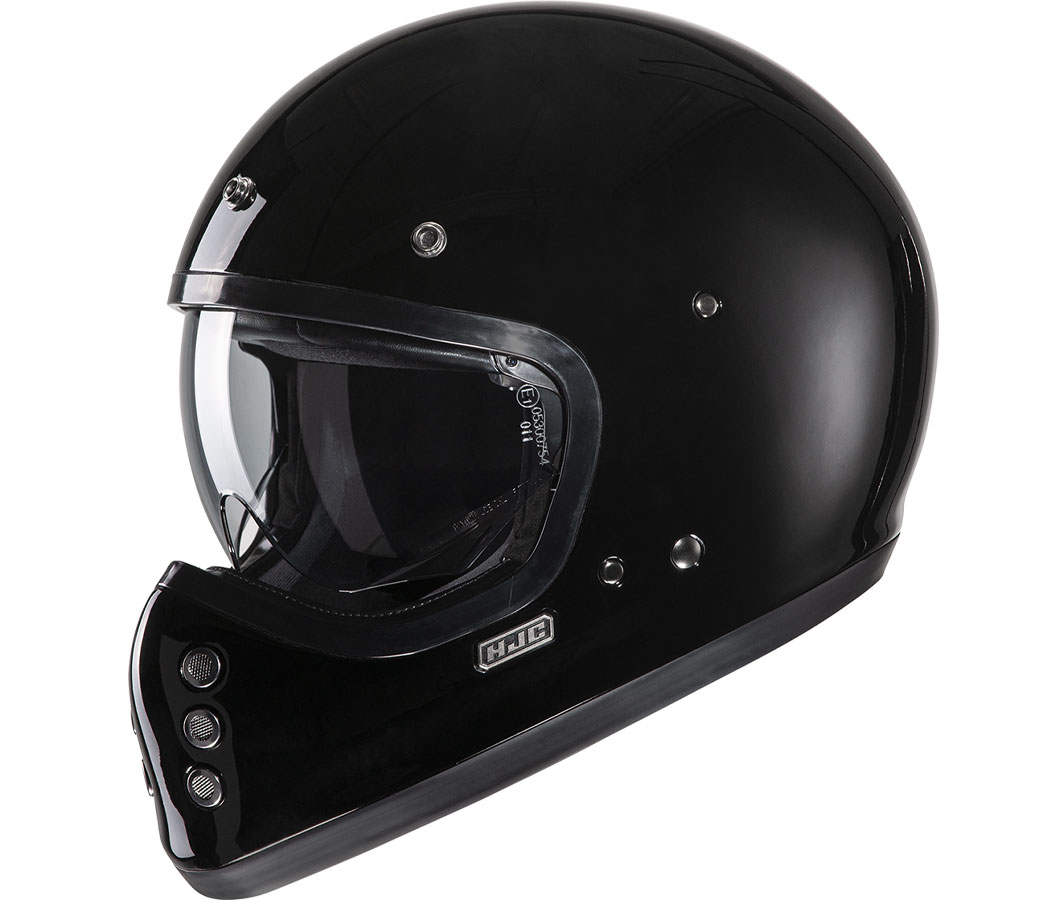 cyclebitz: HJC V60 Scrambler Helmet - Gloss Black