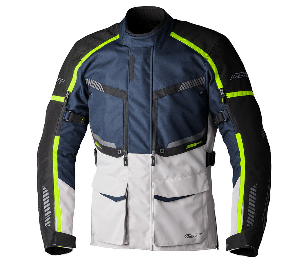 cyclebitz: RST Maverick Evo Textile Jacket Navy/Silver