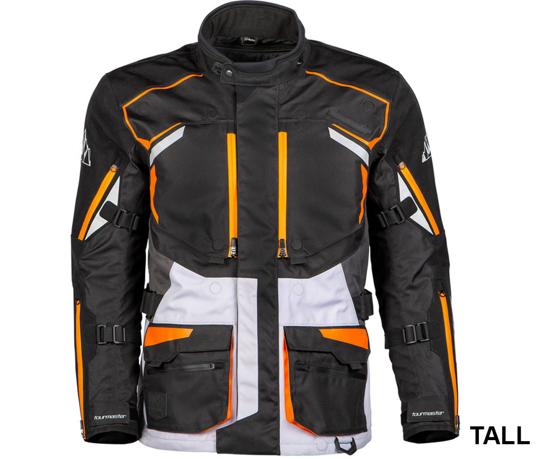 cyclebitz: Tourmaster Highlander WP Jacket - Black/Orange TALL