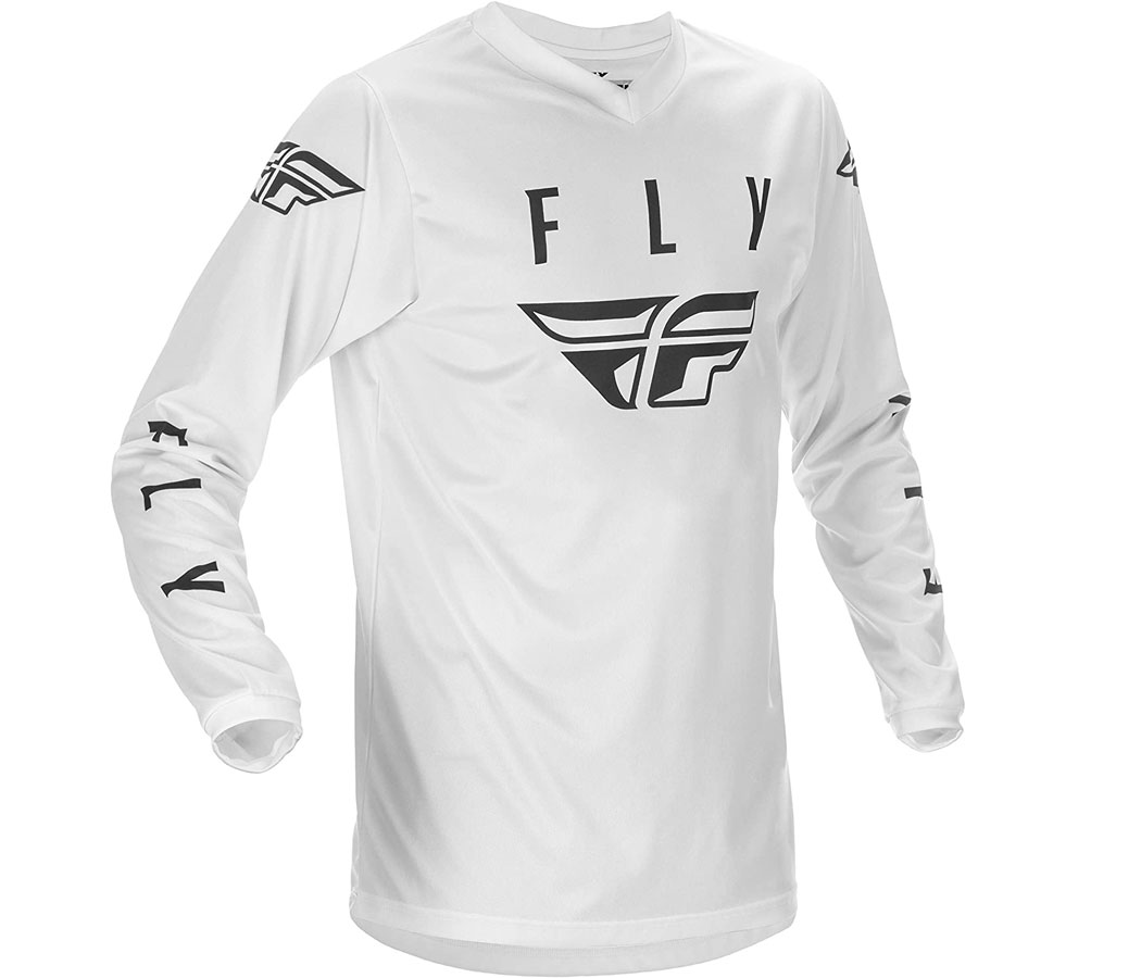 cyclebitz: Fly Racing Youth XL Universal Jersey White/Black