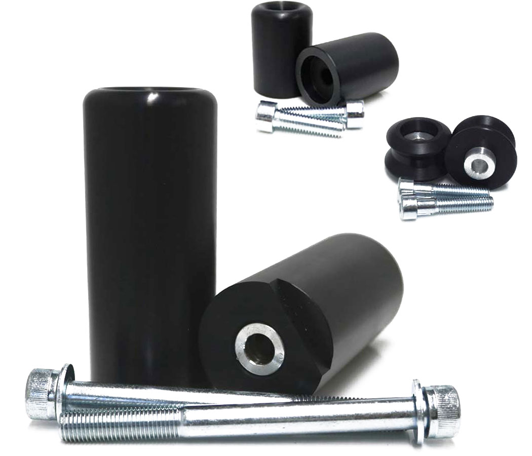 cyclebitz: Shogun Complete Slider Kit No Cut Black (Kawasaki 755-4459)