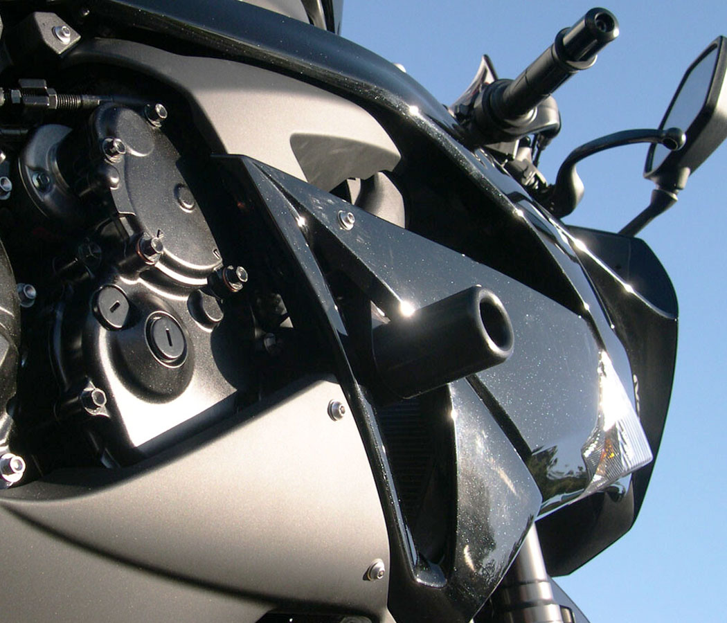 cyclebitz: Shogun Frame Sliders Black (Kawasaki 750-4439)