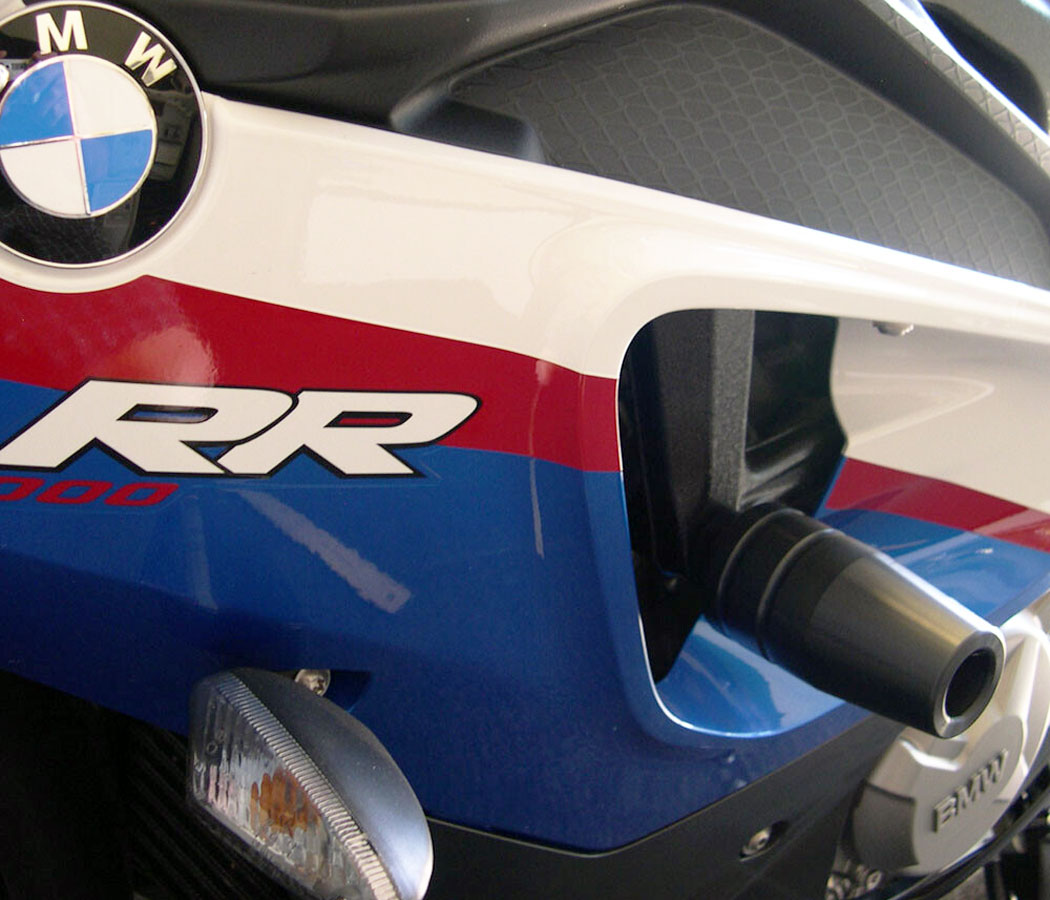 cyclebitz: Shogun Frame Sliders Black No Cut (BMW 750-7739)