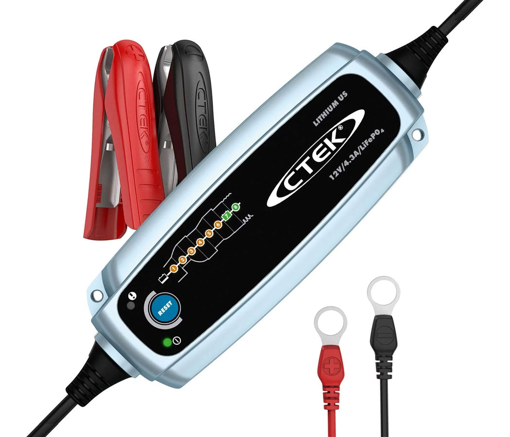 cyclebitz: CTEK Lithium US 4.3 Amp Battery Charger 56-926