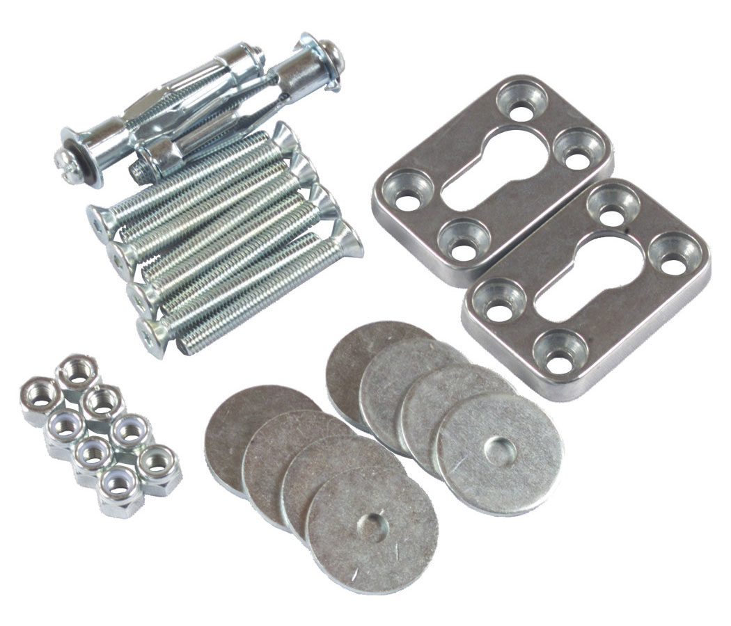 cyclebitz: Fire Power Wheel Chock Hardware kit