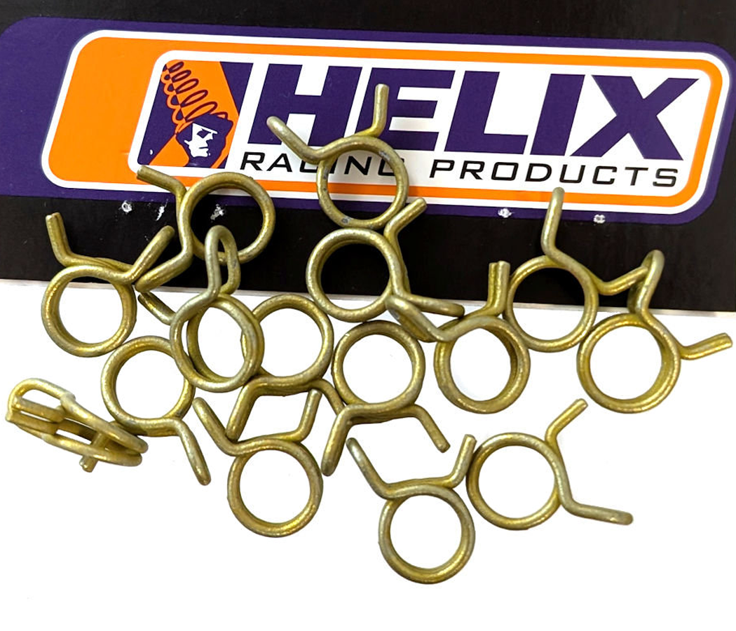 cyclebitz: Helix Hose Clamps Self-Tensioning Double Wire 3/8" - 15 PACK