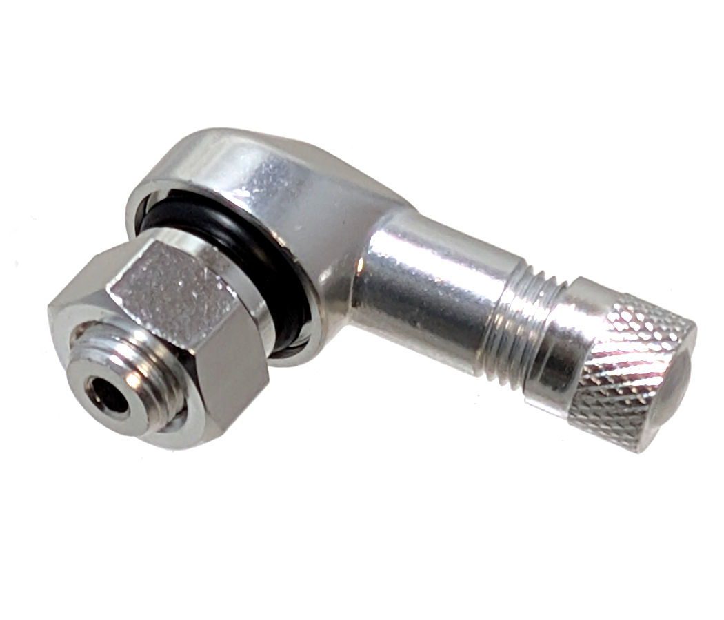 cyclebitz: K&L Valve Stem 90° Bend 8mm - Silver